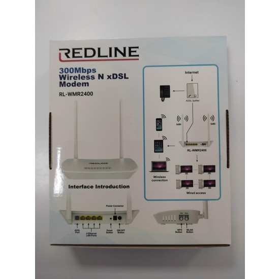 Redline RL-WMR2400 Adsl2+ / Vdsl2+ Kablosuz Modem Fiyatı