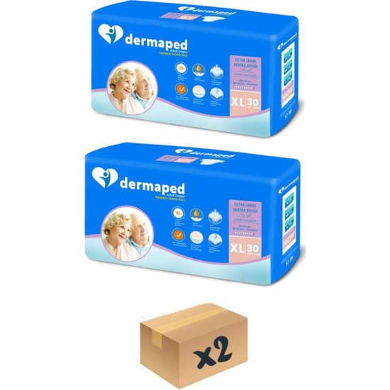 Dermaped Yetişkin Hasta Bezi Bel Bantlı Xl Beden Süper Emici Fiyatı