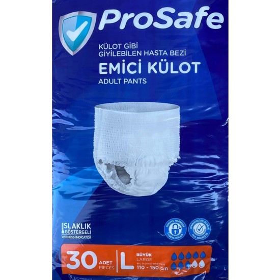 Prosafe Emici Külot Large Büyük Boy 30 Adet Fiyatı