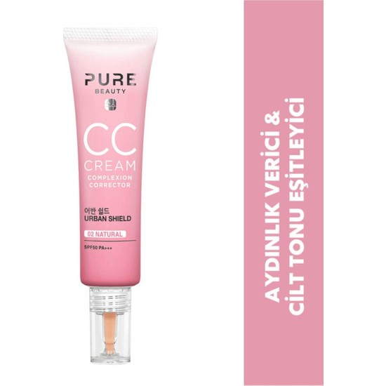 Pure Beauty cc Cream SPF50 Pa+++ Natural 30 ml Fiyatı