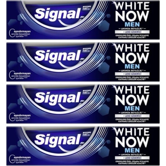 Signal White Now 75 ml Men Diş Macunu x 4 Adet Fiyatı