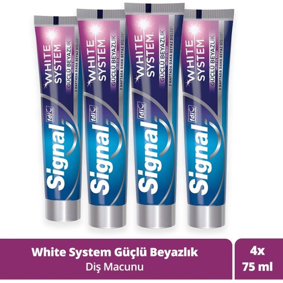 Signal White System Diş Macunu Güçlü Beyazlık Güçlü Diş Fiyatı
