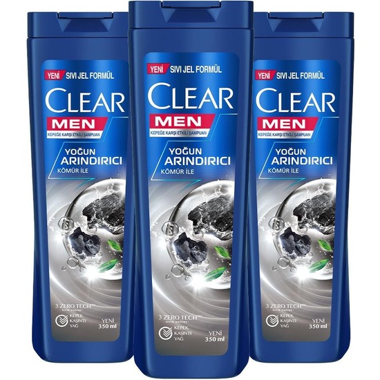 Clear Men Kepeğe Karşı Etkili Şampuan Yoğun Arındırıcı Kömür Fiyatı
