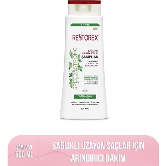 Restorex Yağlı Saçlar Şampuan 500 ml 3 Adet Restorex Yağlı Fiyatı