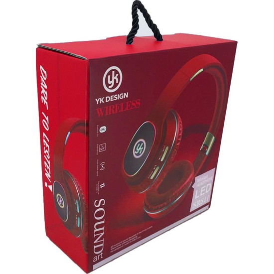 Yk Design Yk Kablosuz Rgb LED Işıklı Bluetooth Kulaklık+ Sd Fiyatı