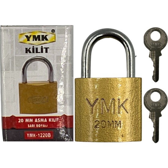 Yuma Kilit Ymk Kancalı Asma Kilit Kısa Sarı 1 Paket ( 12 Fiyatı