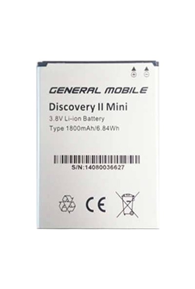 General Mobile Discovery 2 Mini Batarya 1800 Mah General Mobile Discovery 2 Mini Batarya 1800 Mah
