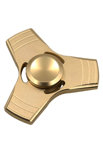 Ceptoys Stres Çarkı Üçlü Metal Hand Spinger Gold