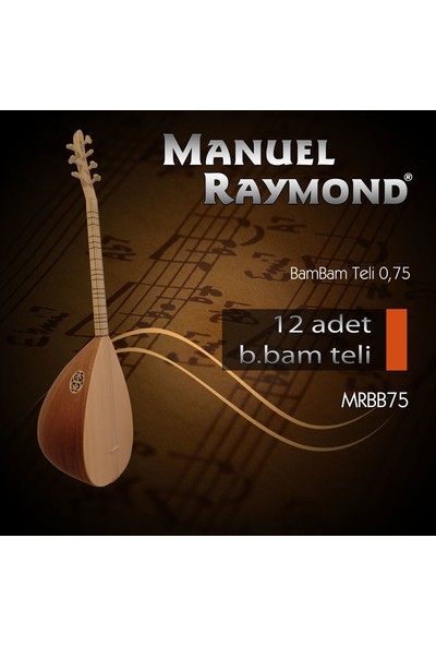 Bağlama Bambam Teli 12'li Takım 0.75 MRBB75 Bağlama Bambam Teli 12'li Takım 0.75 MRBB75