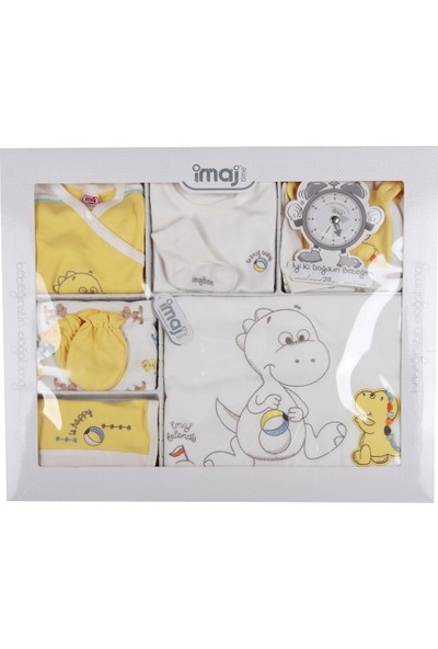 İmaj Bebe 128 Yavru Dino Nakışlı 10'lu Hastane Seti
