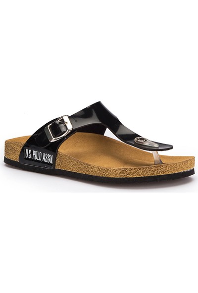 U.S. Polo Assn. Bite Siyah Kadın Terlik