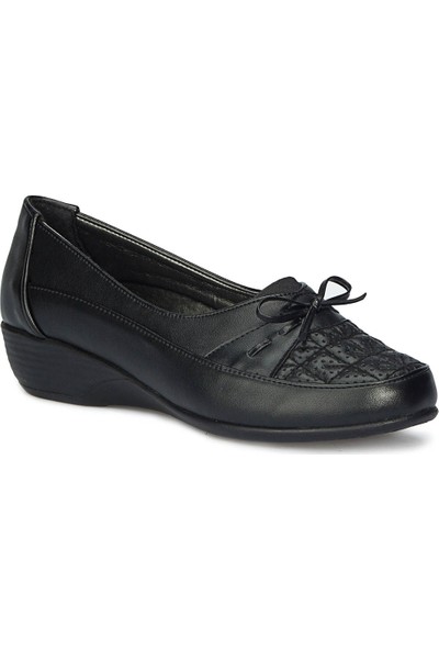 Polaris 71.157273.Z Siyah Kadın Dolgu Topuk Ayakkabı