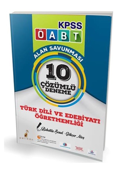 KPSS ÖABT Türk Dili ve Edebiyatı Öğretmenliği Alan Savunması 10 Çözümlü Deneme
