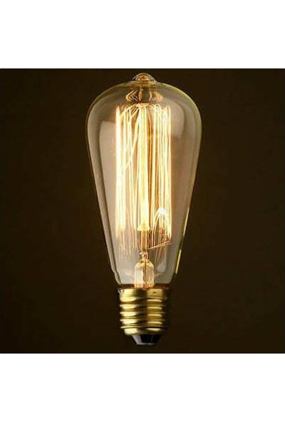 Edison Flemanlı Dekoratif Rustik Armut Ampul St64 Model Edison Flemanlı Dekoratif Rustik Armut Ampul St64 Model