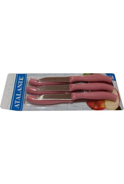 Atalante Meyve Bıçağı 6'lı Plastik Saplı - Pembe Atalante Meyve Bıçağı 6'lı Plastik Saplı - Pembe