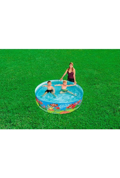 Bestway Okyanus Desenli Çocuk Havuzu ( 183X38M ) 55030 Bestway Okyanus Desenli Çocuk Havuzu ( 183X38M ) 55030