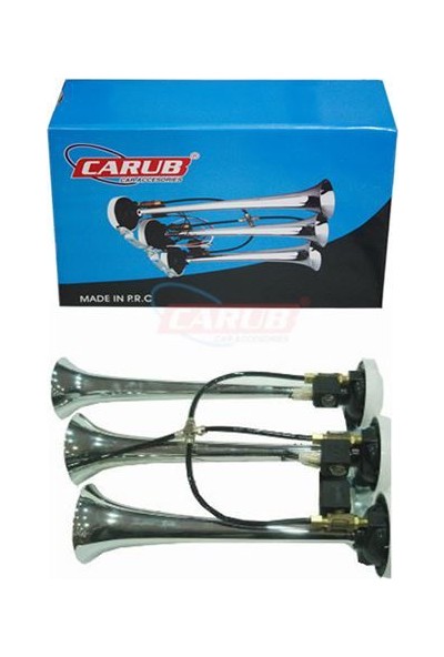 Nettedarikcisi Oto Korna 24V ARAP 3Lü Havalı Elektrikli Krom