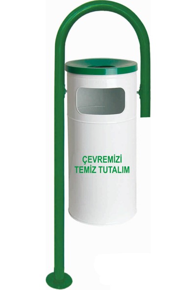 Avrupa Tedarik Bahçe Tipi Çöp Kovası Çengel Tip Boyalı