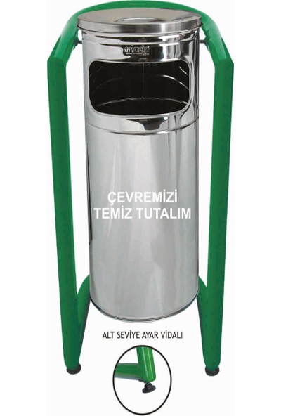 Avrupa Tedarik Bahçe Tipi Çöp Kovası U Tipi Paslanmaz Kovalı