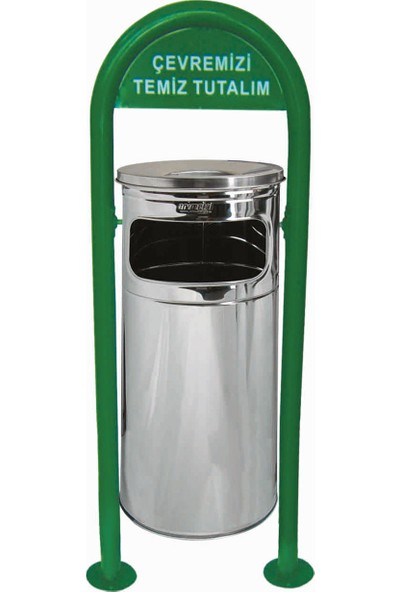 Avrupa Tedarik Bahçe Tipi Çöp Düz Boru Ayak Paslanmaz Kova