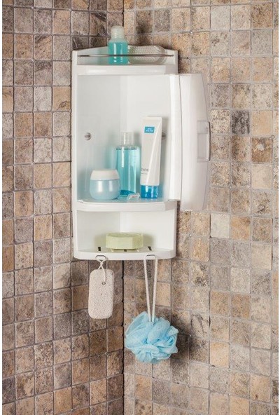 Primanova Kapaklı Köşe Rafı Natürel M-S05-16 Primanova Kapaklı Köşe Rafı Natürel M-S05-16