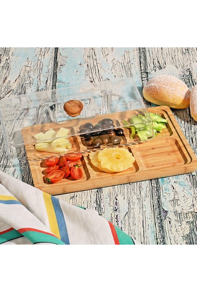 Bubambu Dikdörtgen Kapaklı Kahvaltılık