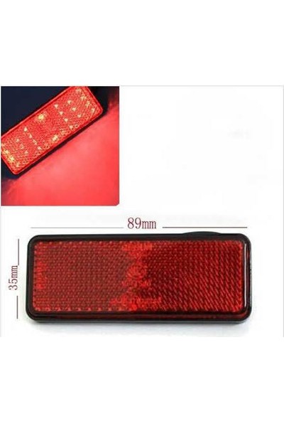 Tümopar Motosiklet Kedi Gözü (Reflektör), Ledli, Kırmızı Üniversal (Adet) Tümopar Motosiklet Kedi Gözü (Reflektör), Ledli, Kırmızı Üniversal (Adet)