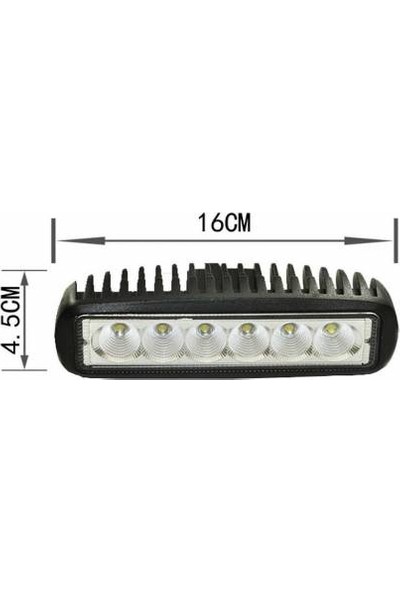 MOTOSPARTAN MOTOSİKLET SİS FARI YATAY 6 LED BEYAZ IŞIK TEK MOD - DÜZ (1 ADET) MOTOSPARTAN MOTOSİKLET SİS FARI YATAY 6 LED BEYAZ IŞIK TEK MOD - DÜZ (1 ADET)