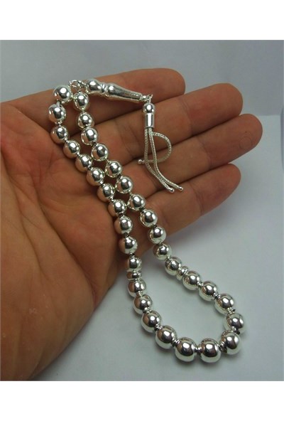 Osmanlı Gümüş Gümüş Tespih Küre Büyükboy 25Gr
