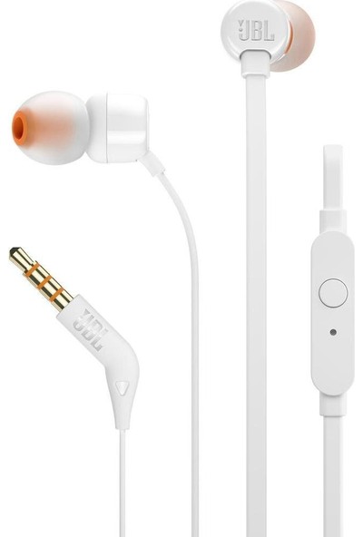 JBL T110 Kulakiçi Kulaklık CT IE Beyaz JBL T110 Kulakiçi Kulaklık CT IE Beyaz