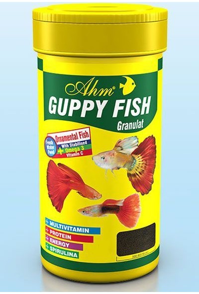 Ahm Guppy Granulat Lepistes Balık Yemi 100 Ml Ahm Guppy Granulat Lepistes Balık Yemi 100 Ml