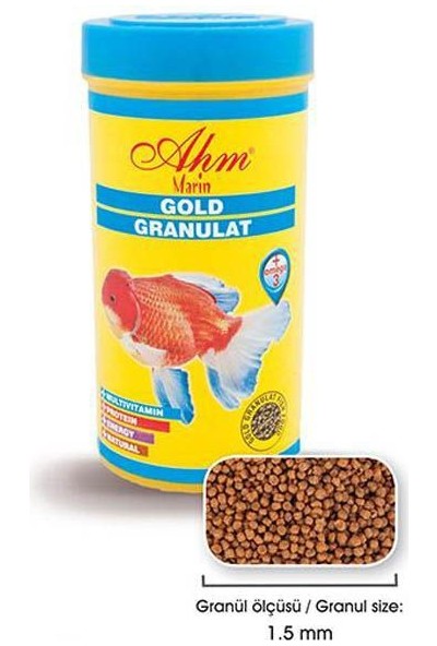 Ahm Gold Granulat Japon Balığı Yemi 250 Ml