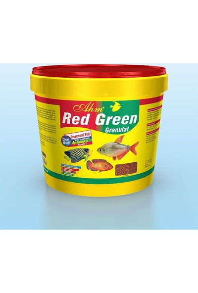 Ahm Red Green Granulat Karma Balık Yemi Kova 3 Kg Ahm Red Green Granulat Karma Balık Yemi Kova 3 Kg