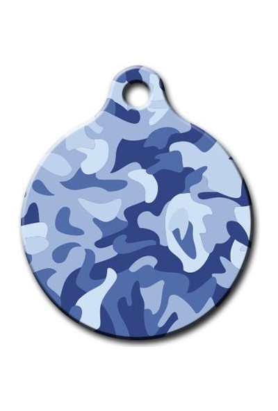 Dalis Pet Tag - Mavi Kamuflaj Desenli Yuvarlak Kedi Köpek Künyesi Dalis Pet Tag - Mavi Kamuflaj Desenli Yuvarlak Kedi Köpek Künyesi