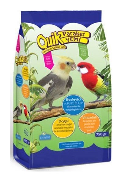 Quik Vitaminli Paraket Yemi 750 Gr