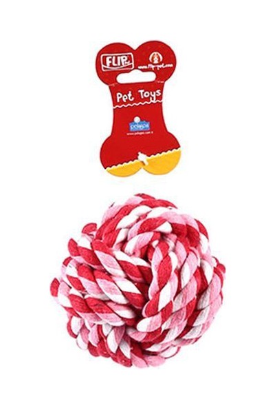Flip Gu141061 Düğümlü Top Diş Ipi Köpek Oyuncaği 10 Cm Flip Gu141061 Düğümlü Top Diş Ipi Köpek Oyuncaği 10 Cm