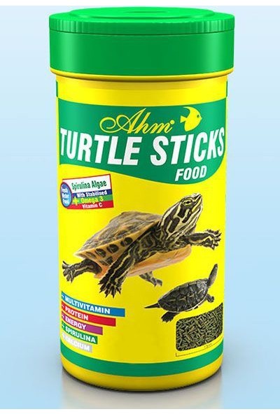 Ahm Turtle Sticks Çubuk Şeklinde Kaplumbağa Yemi 1000 Ml Ahm Turtle Sticks Çubuk Şeklinde Kaplumbağa Yemi 1000 Ml