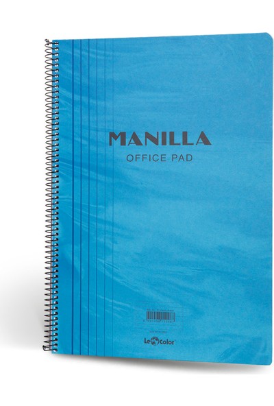 Manila Notebook  A4 90 Yp Kareli  Mavi