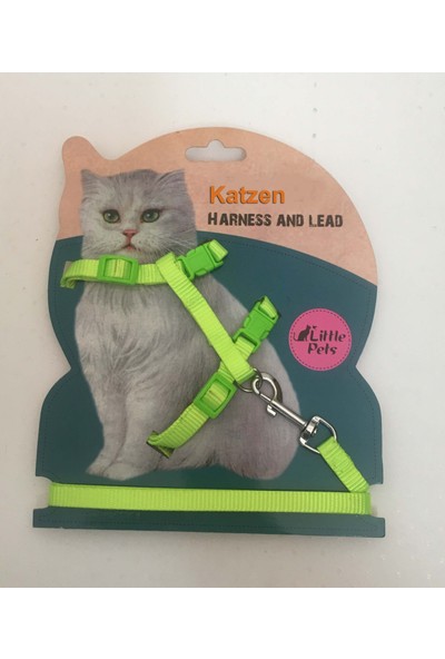 Katzen Kedi Göğüs Tasması Yeşil