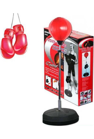 Leyaton Boks Seti Ayaklı + Eldiven Ayarlanabilir 120-156 Cm Arası Leyaton Boks Seti Ayaklı + Eldiven Ayarlanabilir 120-156 Cm Arası