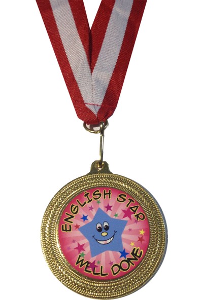 Beyazyıldızlar Madalya 10 Adet (English Star Well Done) Beyazyıldızlar Madalya 10 Adet (English Star Well Done)