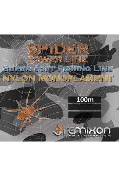 Remixon Spider Serisi 100m Poşet Monofilament Misina Remixon Spider Serisi 100m Poşet Monofilament Misina