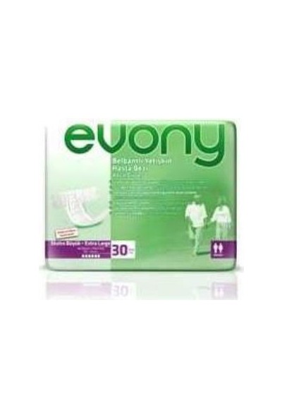 Evony Belbantlı Hasta Bezi 30'Lu Extra Large Ekstra Büyük Beden Evony Belbantlı Hasta Bezi 30'Lu Extra Large Ekstra Büyük Beden