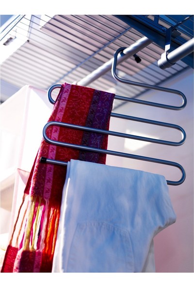 5 Katlı Metal Pantolon Eşarp Askısı 5 Katlı Metal Pantolon Eşarp Askısı