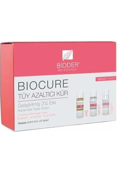 Bioder Biocure Body Tüy Azaltıcı Kür 3 X 10Ml Bioder Biocure Body Tüy Azaltıcı Kür 3 X 10Ml