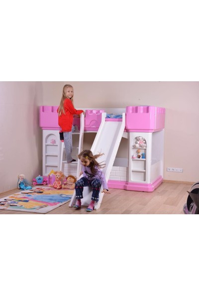 Musvenus Mobilya Kale Çiftli Karyola Ve Oyun Parkı