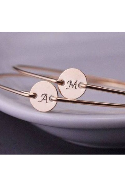 Şahin Gümüş Harfli Bilezik (2 Bilezik )