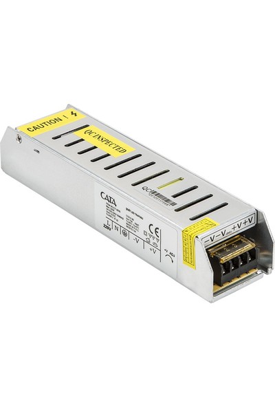 Cata Ct 2576 10A 120W Slim Fansız Şerit Led Trafosu Cata Ct 2576 10A 120W Slim Fansız Şerit Led Trafosu