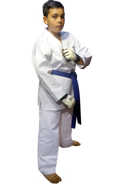 Beyaz Yaka Taekwondo Elbisesi 160 cm