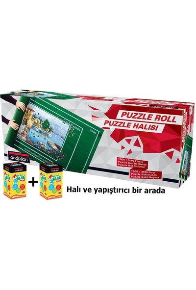 Anatolian Puzzle Halısı + 2 Adet Parlak Yapıştırıcı Anatolian Puzzle Halısı + 2 Adet Parlak Yapıştırıcı